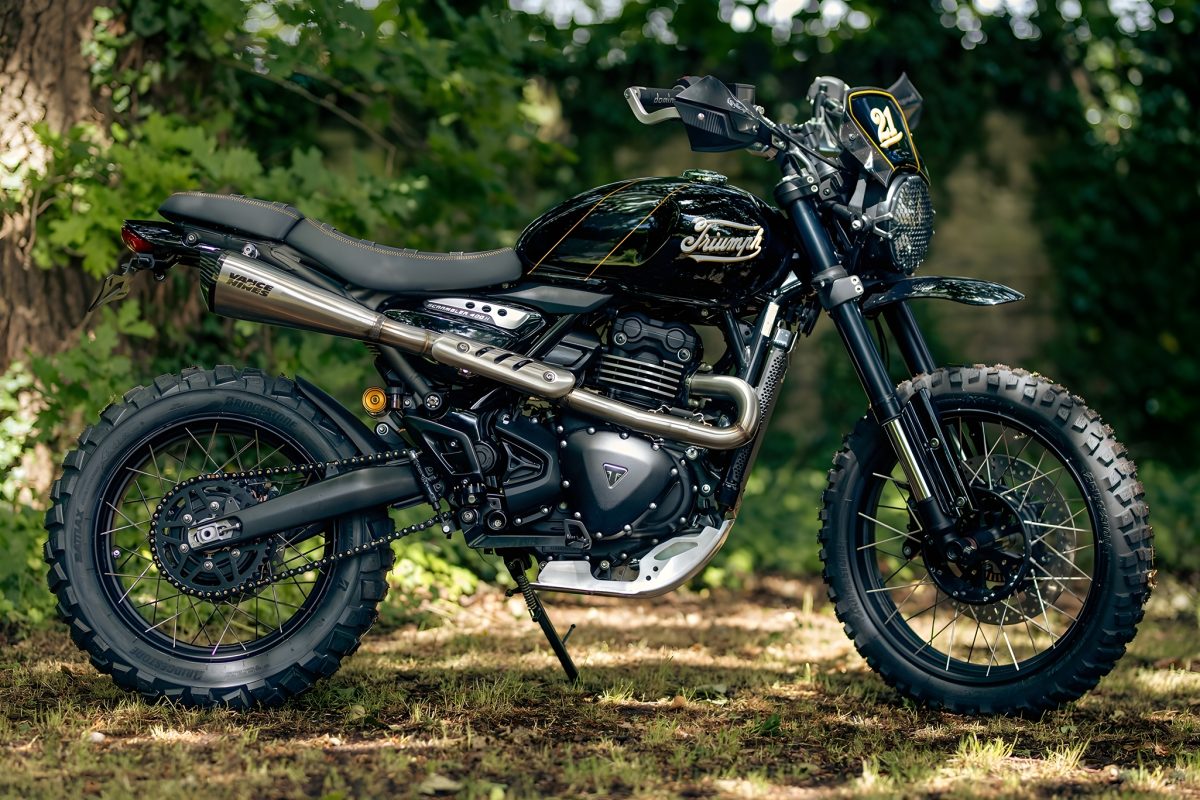 Triumph Scrambler 400X Custom: 15 Kilo leichter und teurer